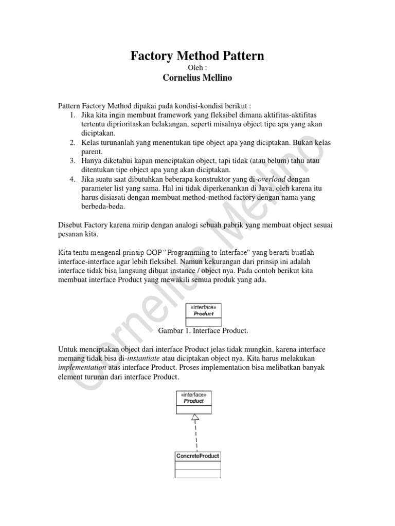 Factory Method Pattern | PDF