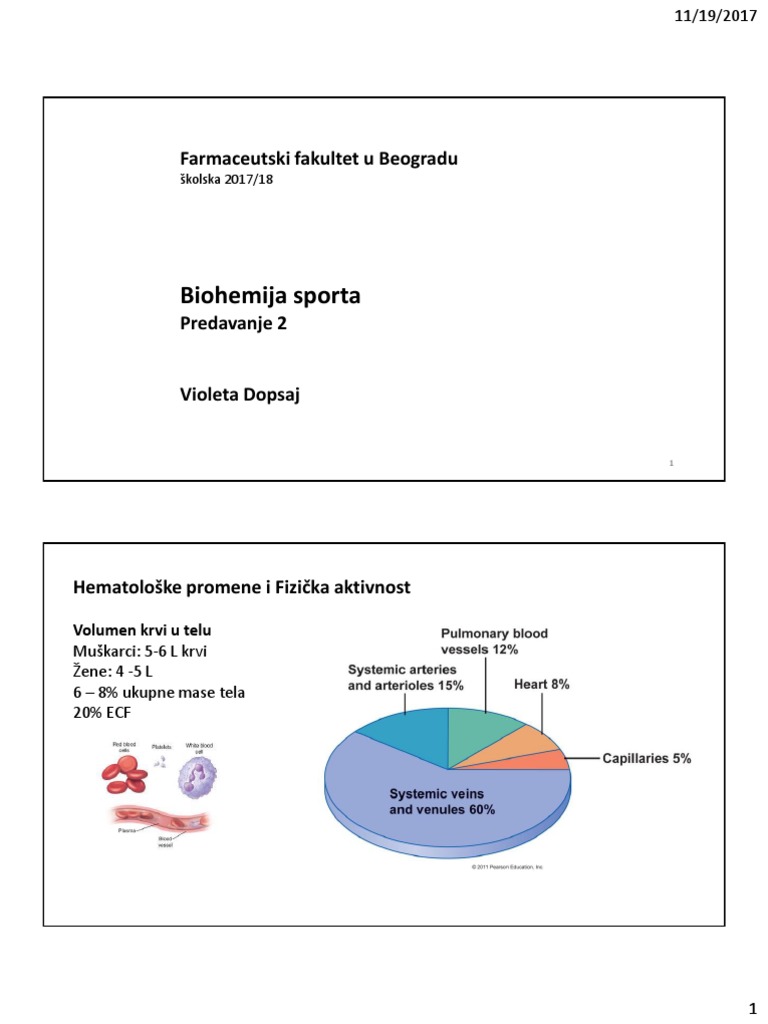 2 Biohemija Sporta 2017 18 | PDF