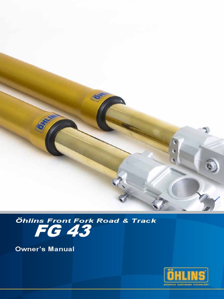 Owners Manual Ohlins Front Fork RT FG 43 PDF | PDF | Wheeled Vehicles ...