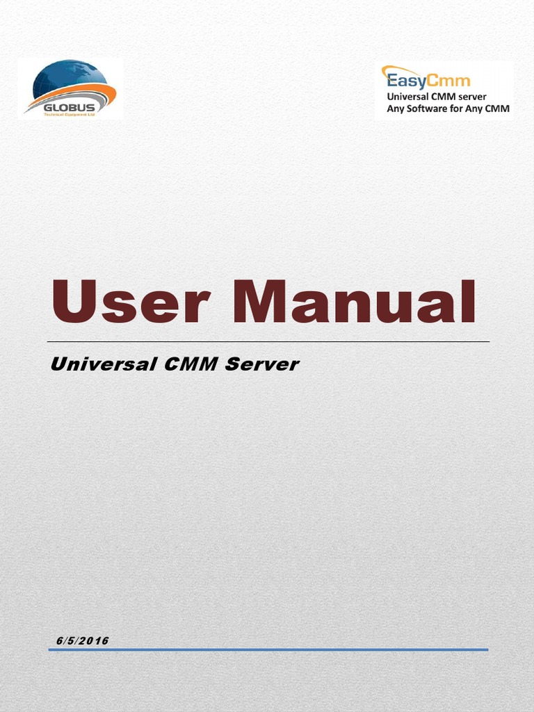 Universal CMM Server User Manual | PDF | Registro de Windows | Control ...