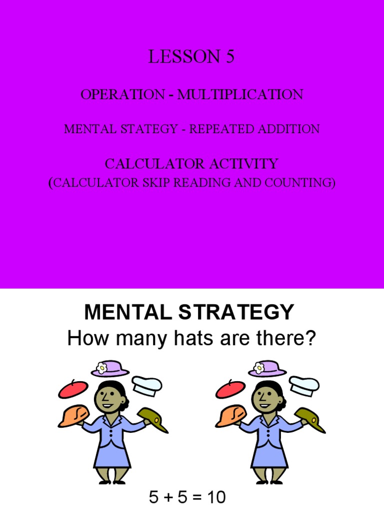 Repeated Addition As Multiplication | PDF