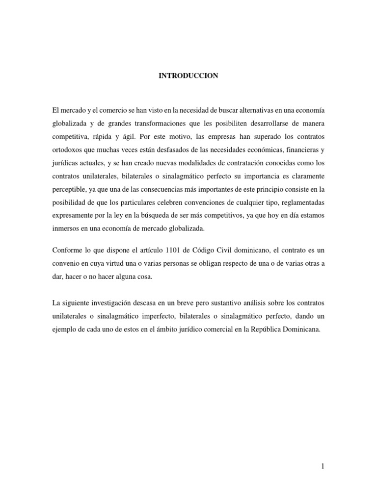 Análisis de Contratos Bilaterales y Sinalagmáticos | PDF | Póliza de ...