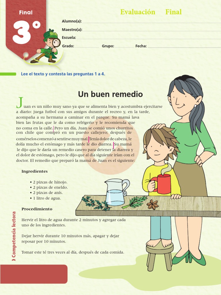3er Grado Examen Final Alumno | PDF | Luna | Alimentos