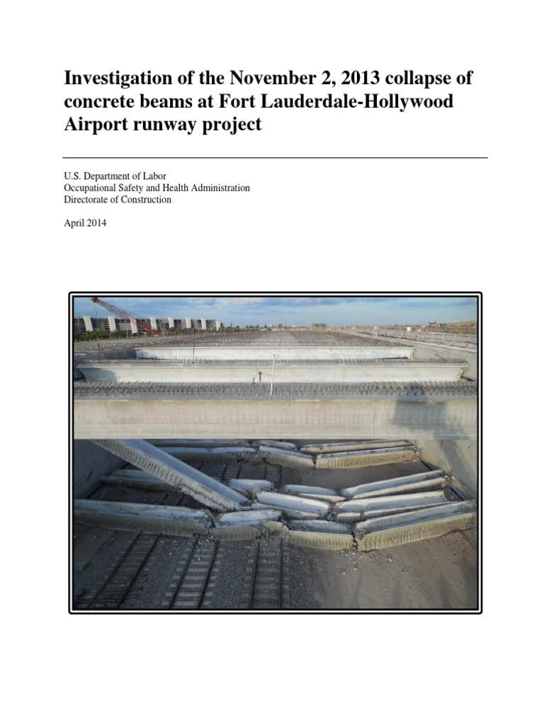 Investigation of Fallen Precast Beams | PDF | Runway | Concrete