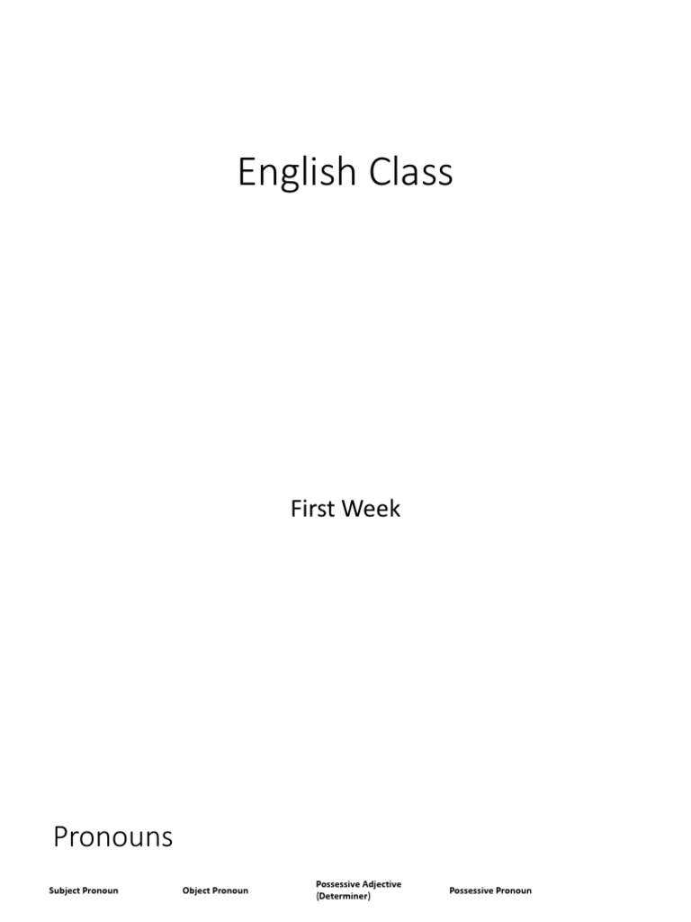 English Class | PDF | Question | Noun