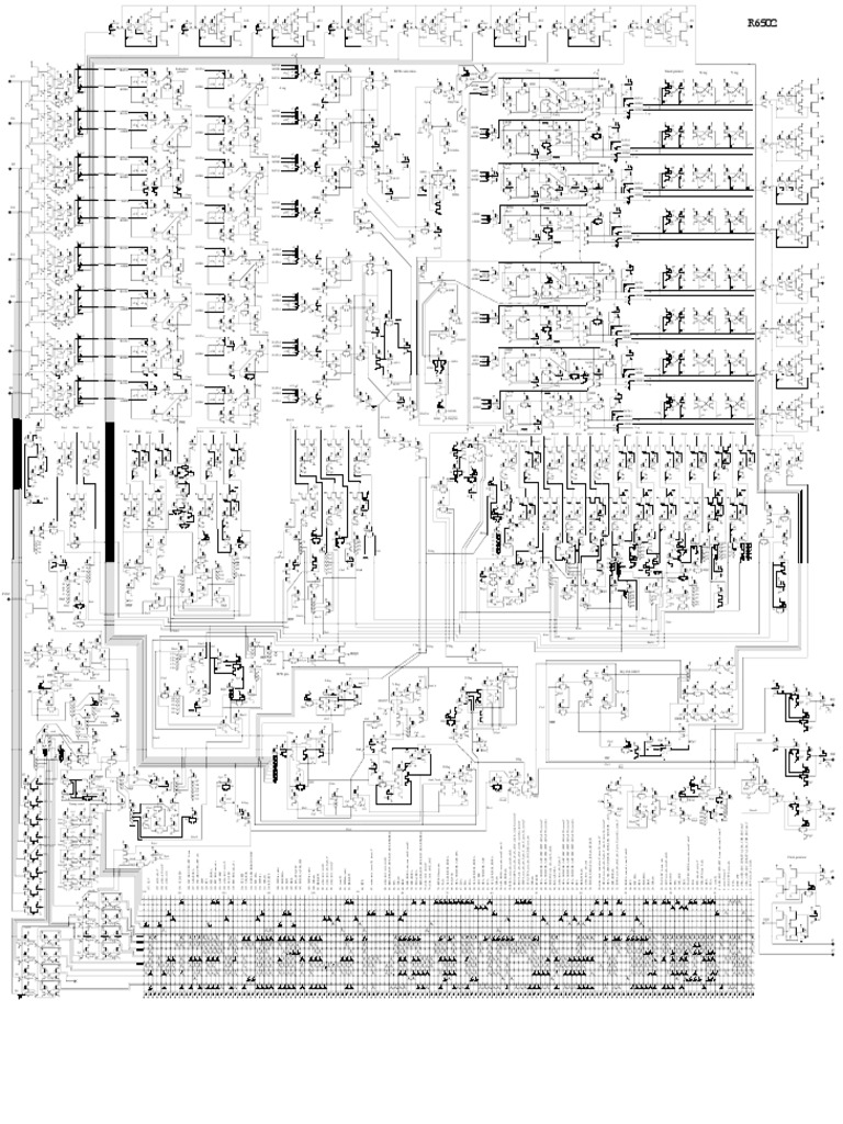 6502 Schematic PDF | PDF