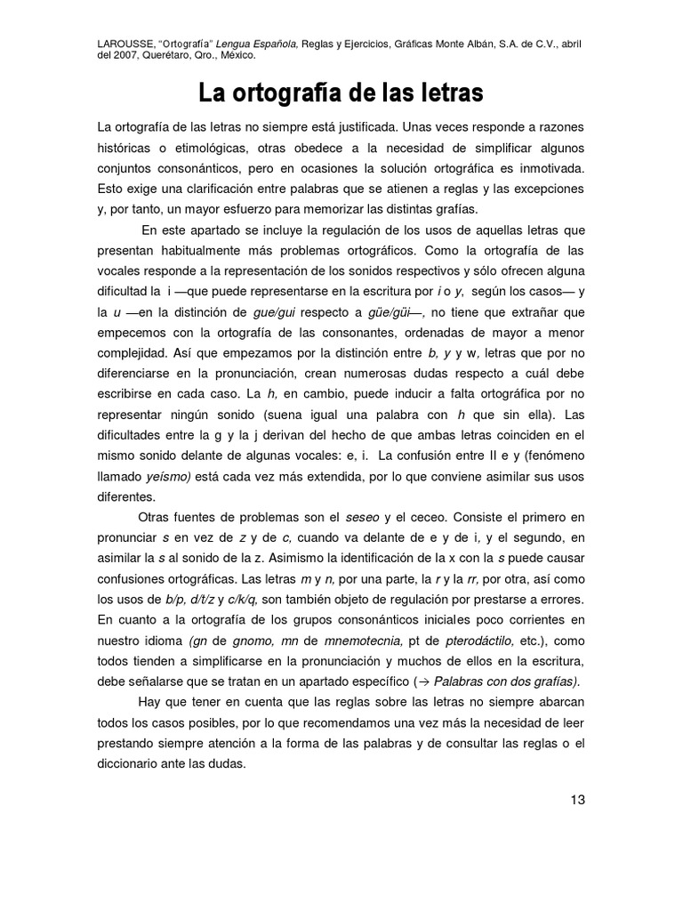 Ortografia Letras | PDF | Ortografía | Semiótica