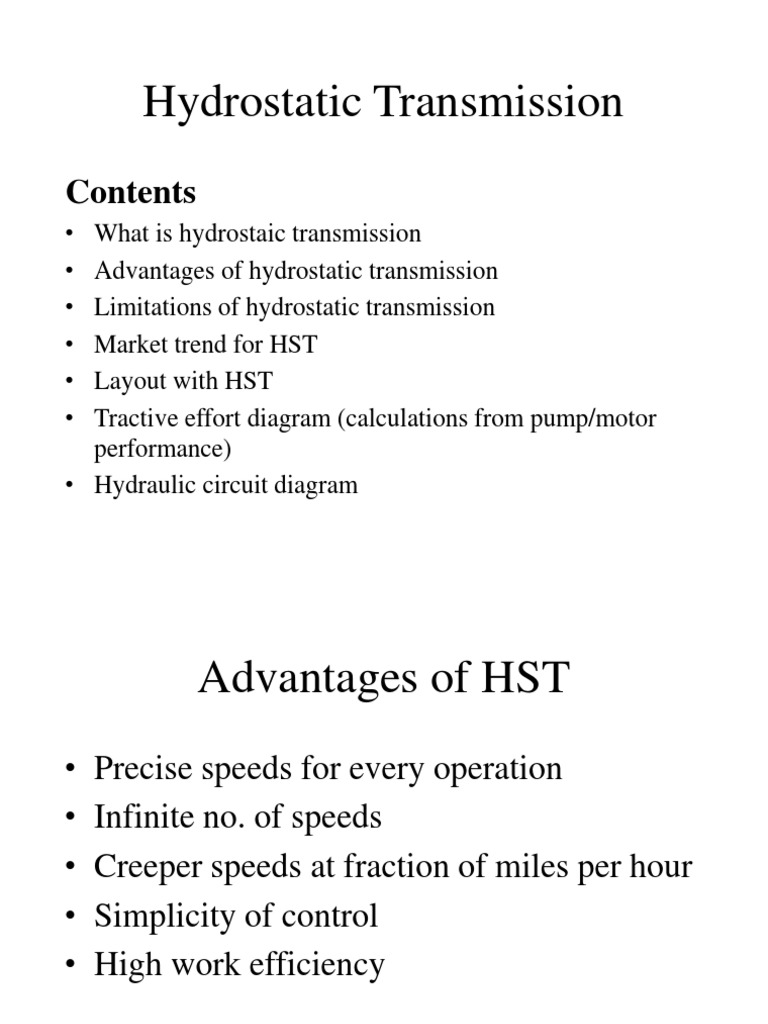 HST Training | PDF | Transmission (Mechanics) | Engines