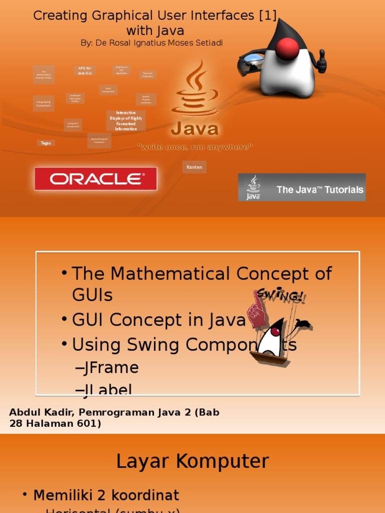 Creating Graphical User Interfaces (1) With Java: By: de Rosal Ignatius Moses Setiadi | PDF ...