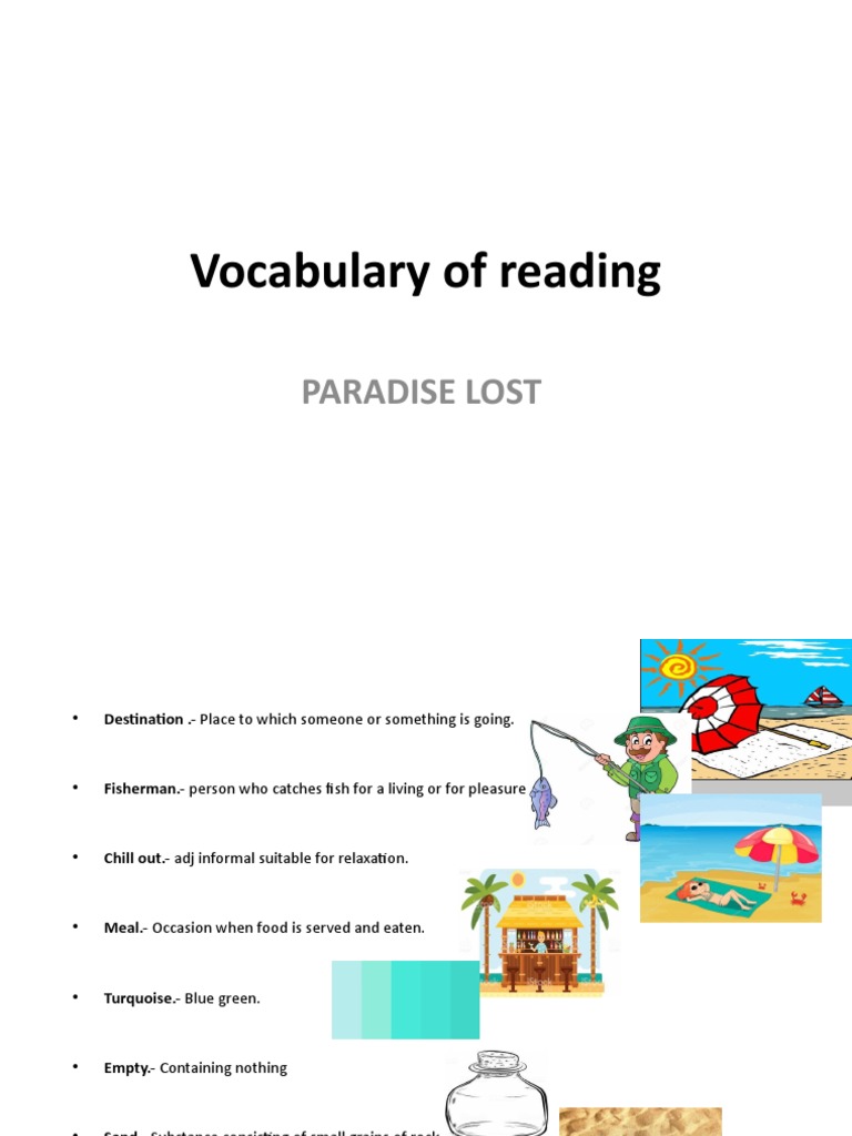 Vocabulary of Reading | PDF