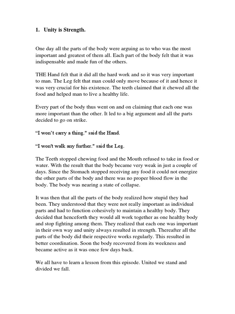 Proverb Stories with Moral Lessons | PDF | Frog | Theft