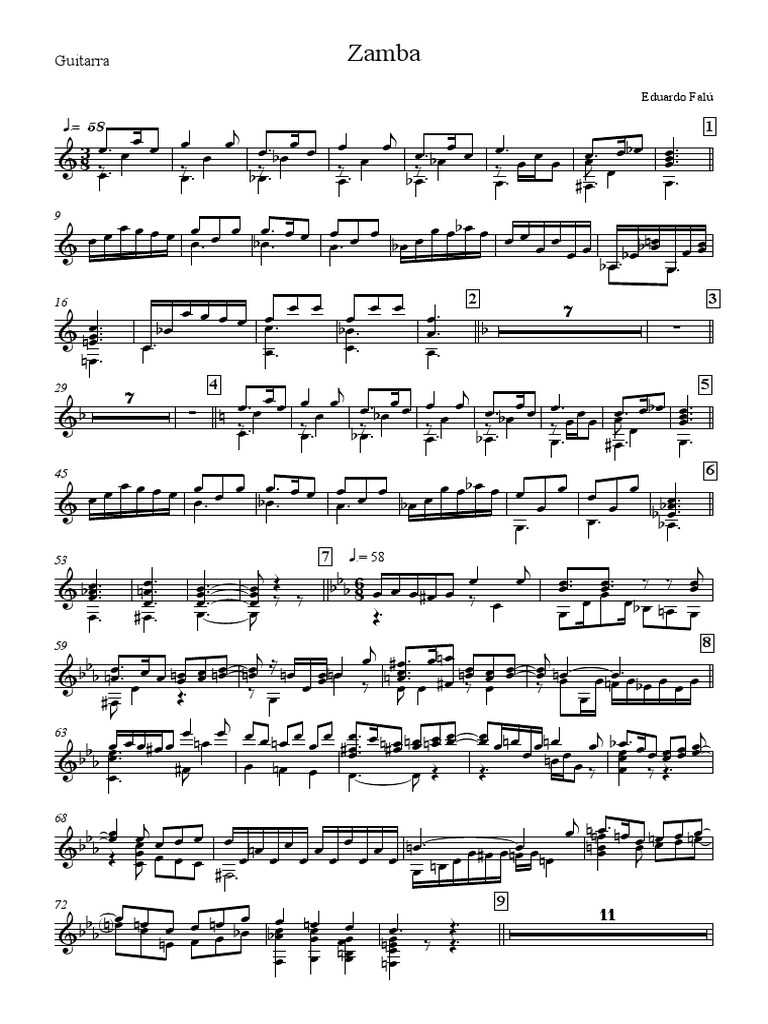 Zamba Guitarra | PDF