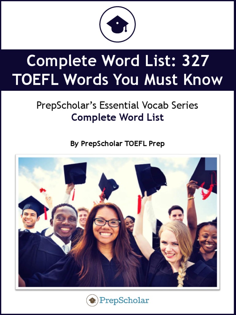 TOEFL Vocab Word List | PDF