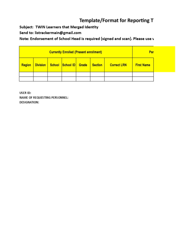 Request For Correction Forms | Download Free PDF | Information Technology | Computing