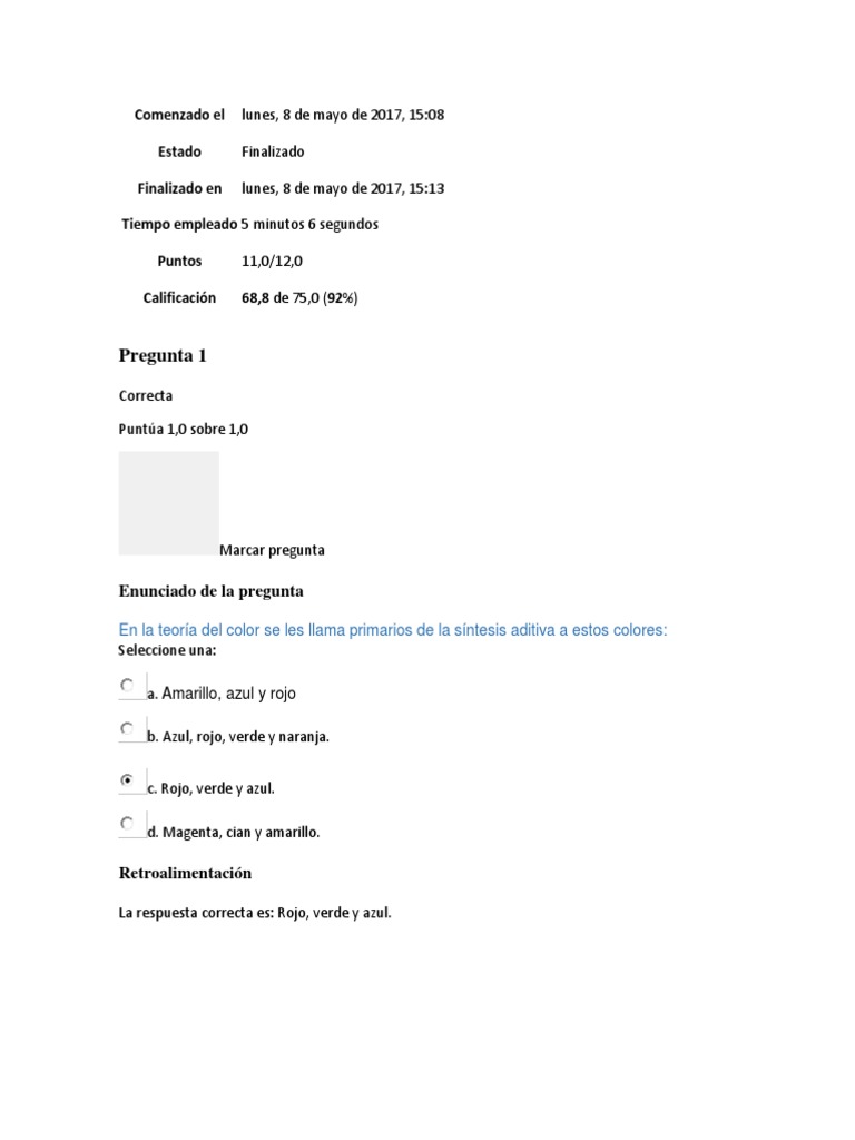 Preguntas Y Respuestas Sobre Teoría Del Color Pdf Píxel Color