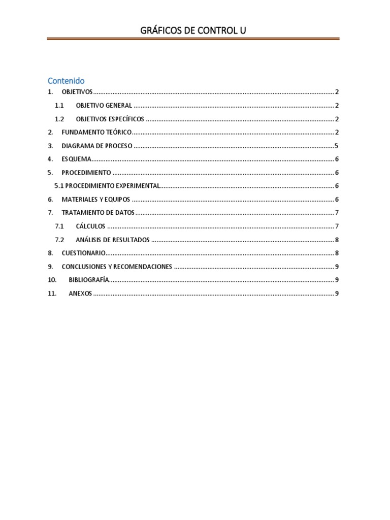 Cartas U | PDF | Unidades de medida | Estadísticas