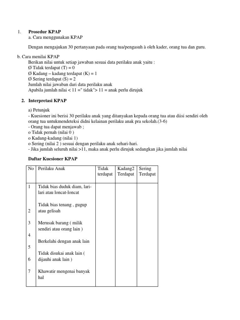 KPAP | PDF