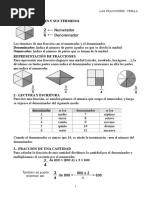 Fracciones para Cuarto Grado de Primaria | PDF