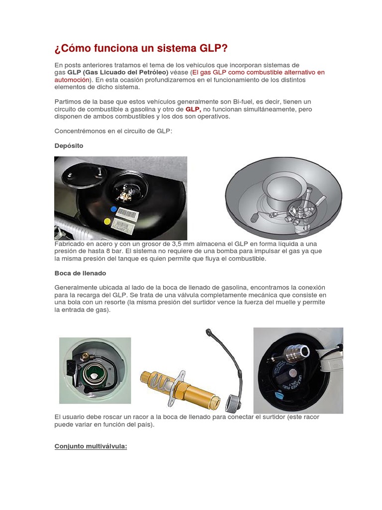 Cómo Funciona Un Sistema GLP | PDF | Gases | Ingeniería mecánica