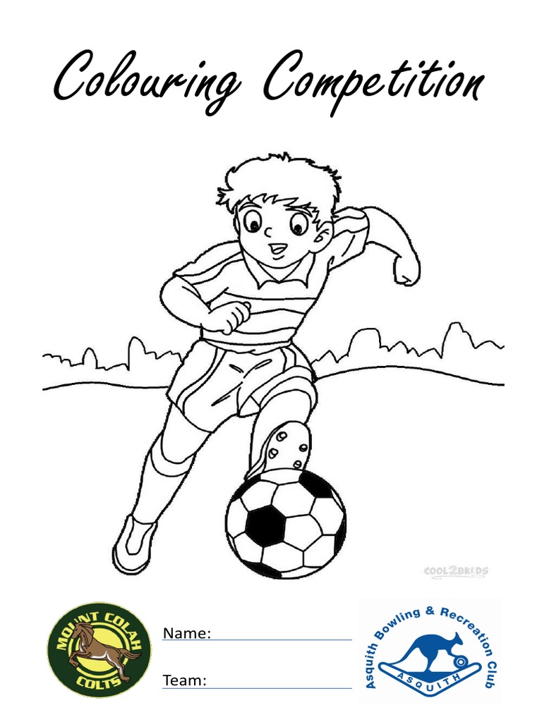 Colouring Competition: Name: Team | PDF | Language Arts & Discipline ...