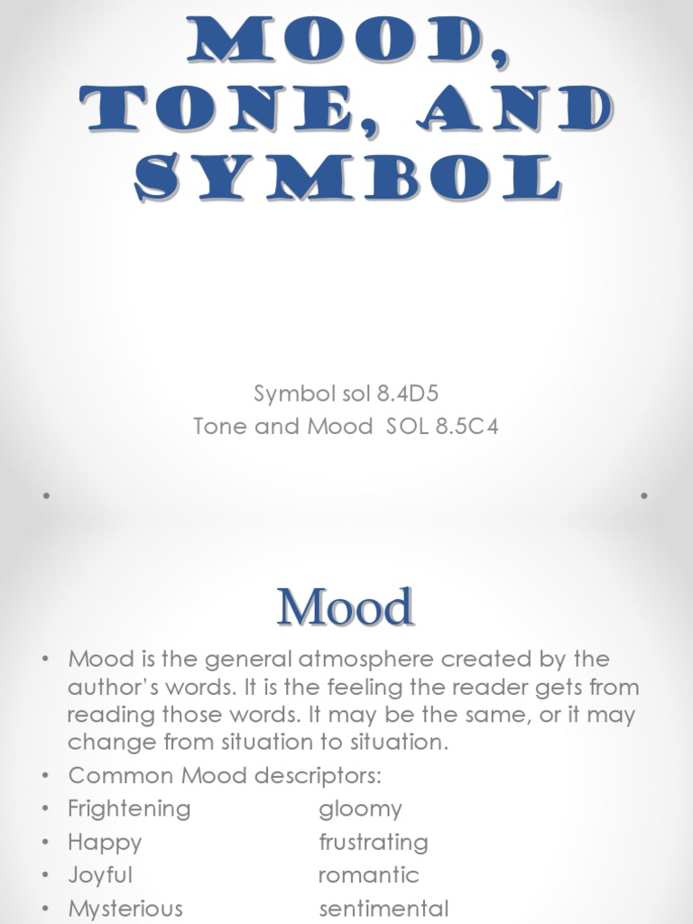 Mood Tone Symbol in Sol Format PPT | PDF