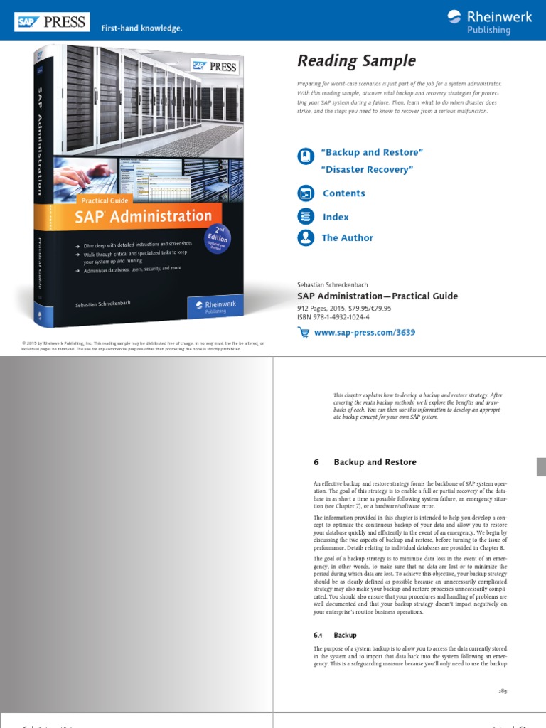 Reading Sample SAPPRESS 1024 SAP Administration Practical Guide Utm ...