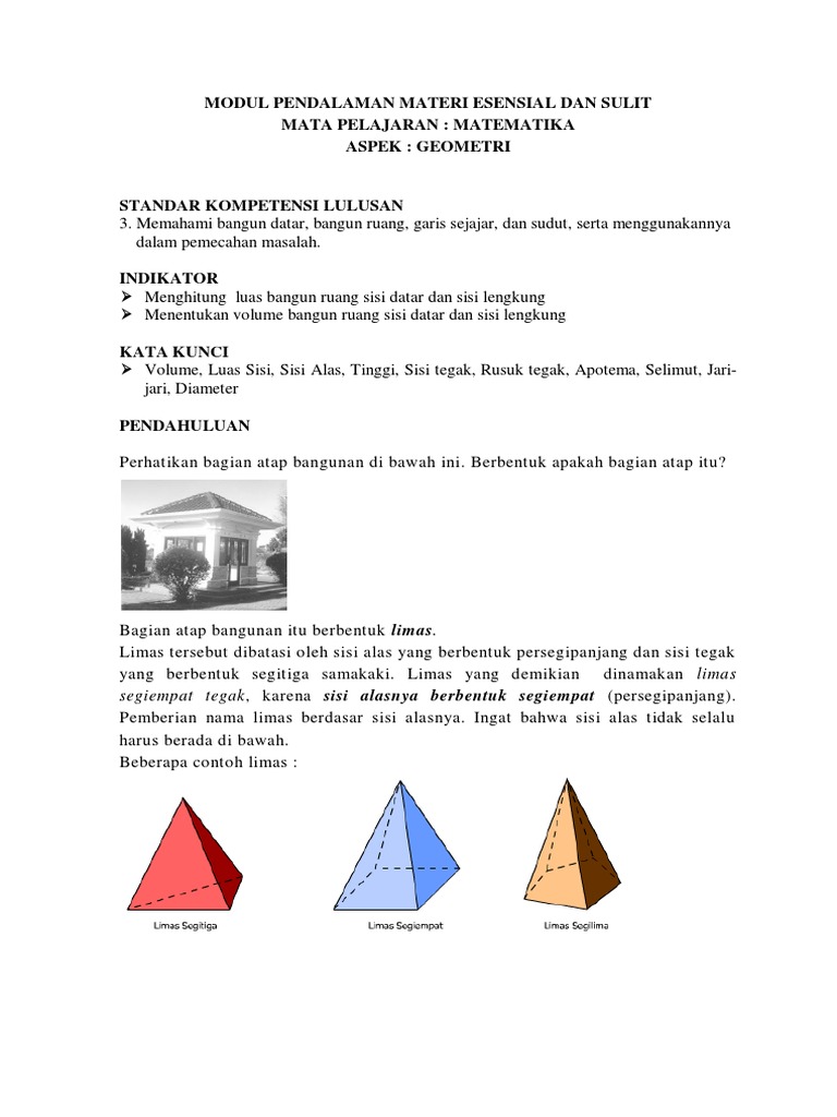 Modul Matematika SMP Geometri | PDF
