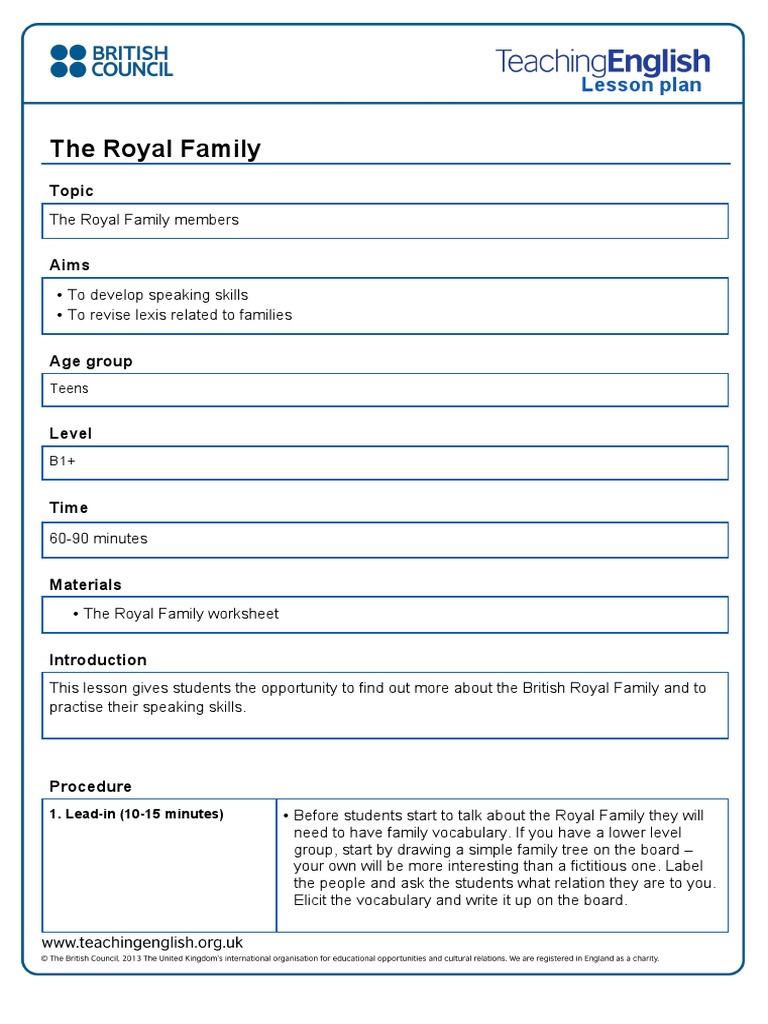 The Royal Family PDF | PDF | Cognitive Science | Learning