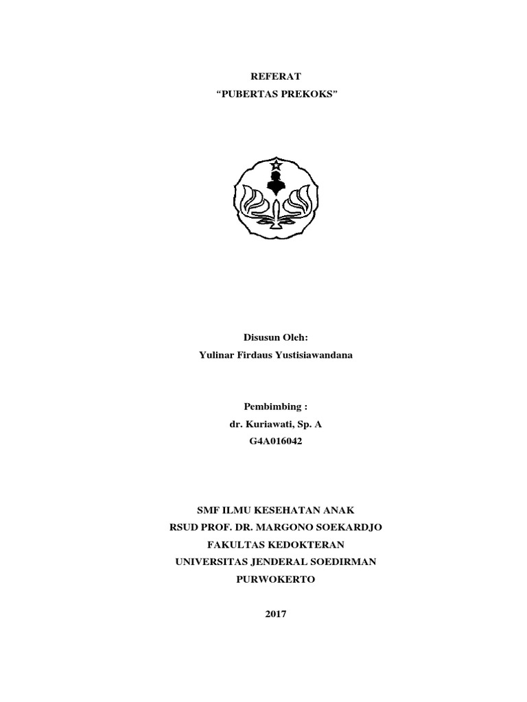 Pemahaman Pubertas Prekoks pada Anak | PDF