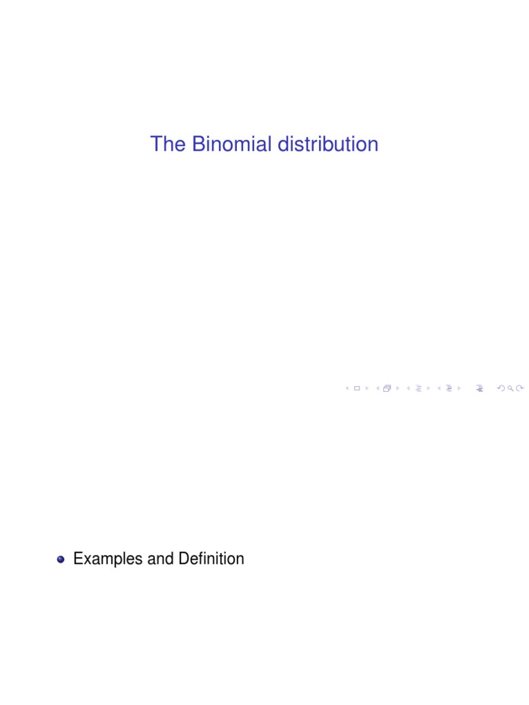 Binomial Chap3 Bin | Download Free PDF | Variance | Probability ...
