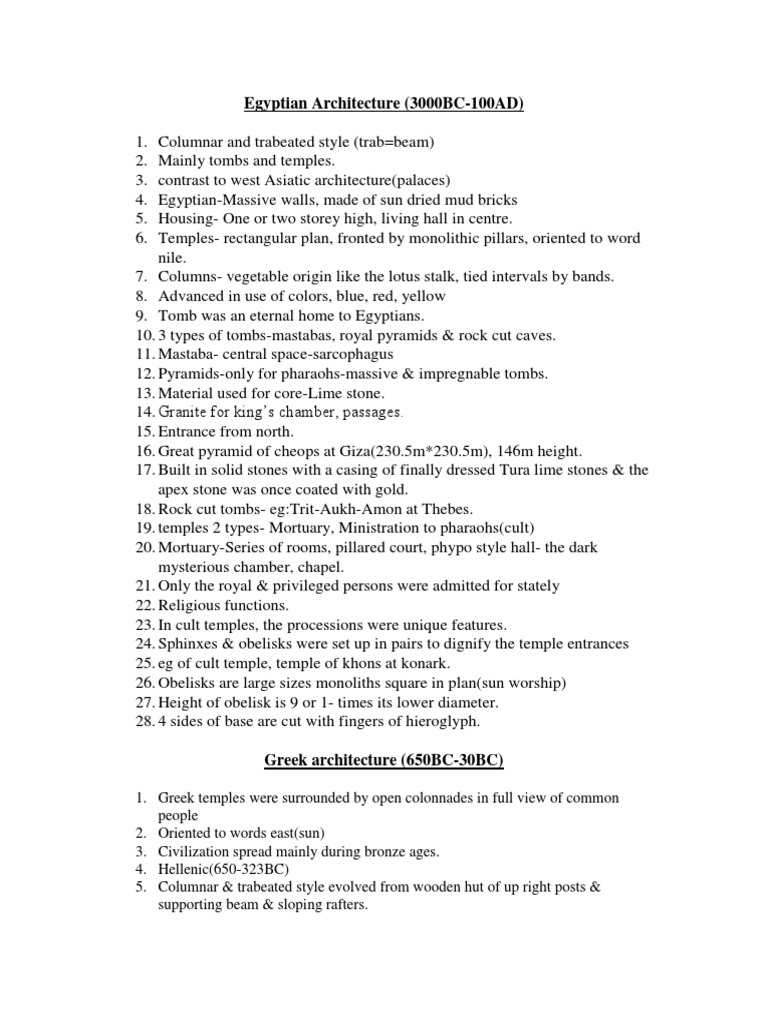 History of Architecture Short Notes | Download Free PDF | Dome | Gothic ...