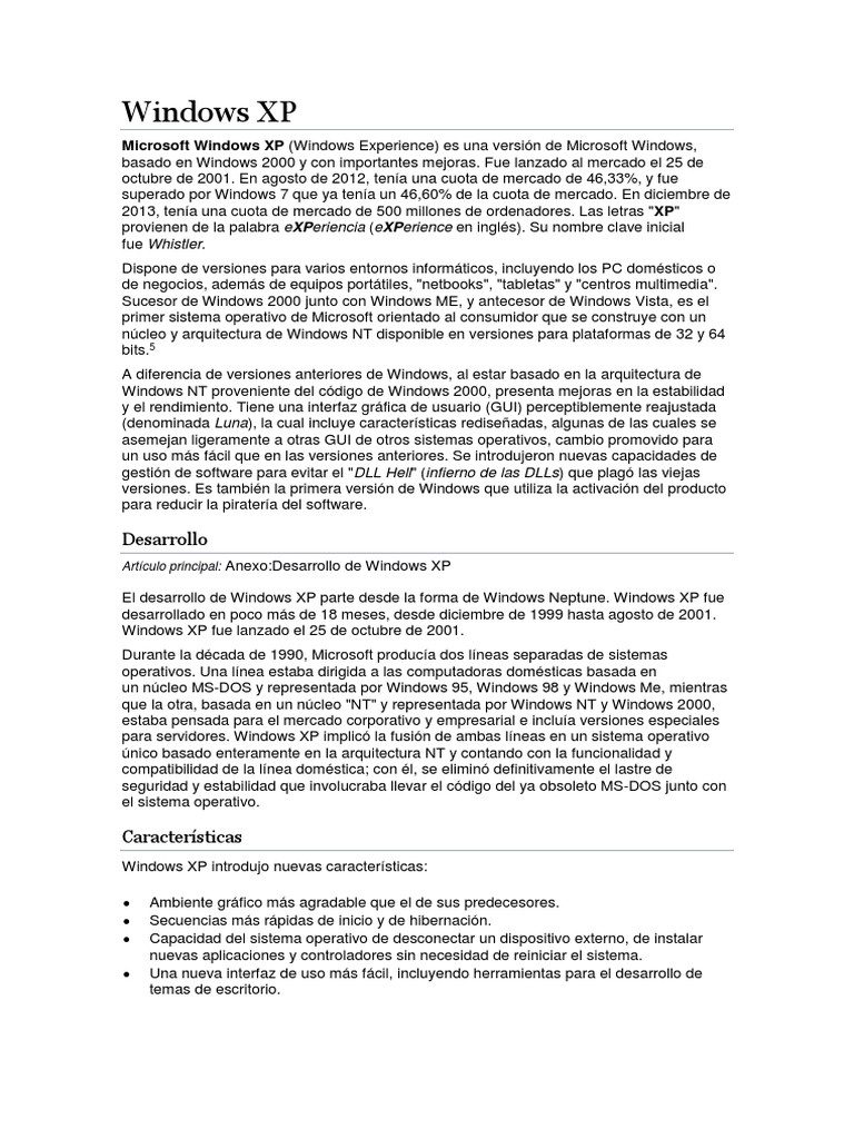 Windows XP | PDF | Windows XP | Microsoft Windows
