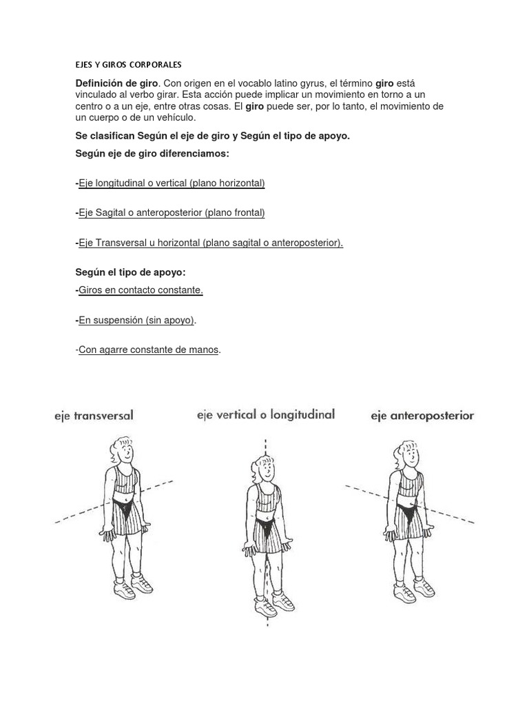 Ejes y Giros Corporales | PDF | Eje | Vehículos