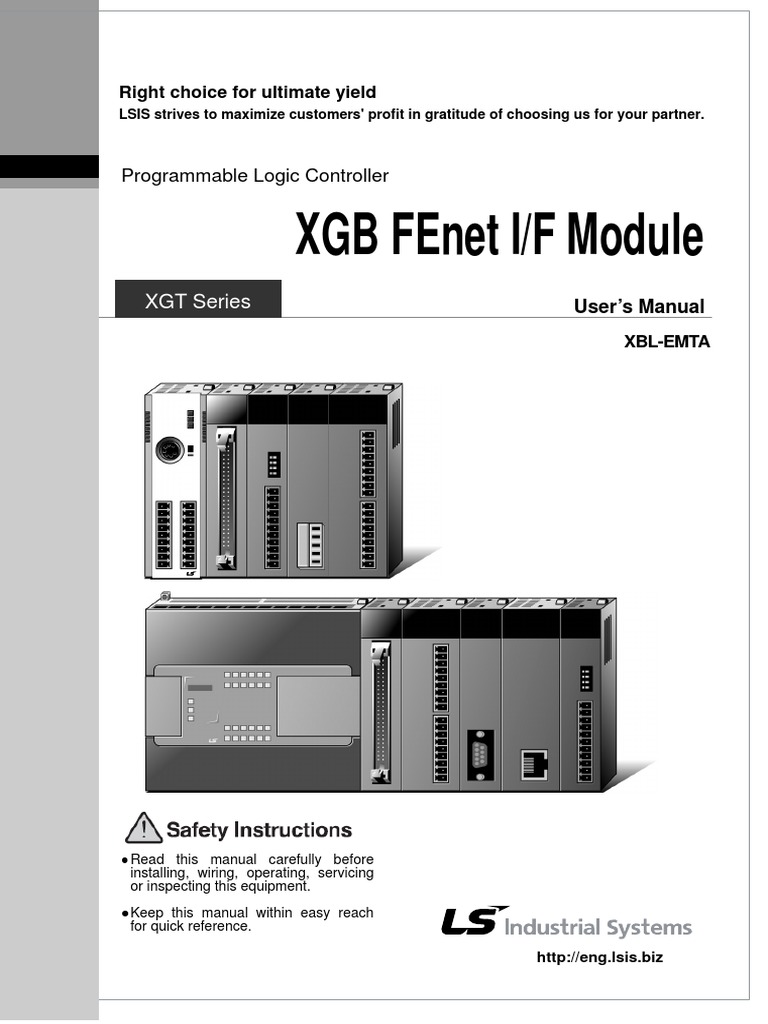 XGB (Xbl-Emta) Ethernet Users Manual v1.2 | PDF | Coaxial Cable | Transmission Control Protocol