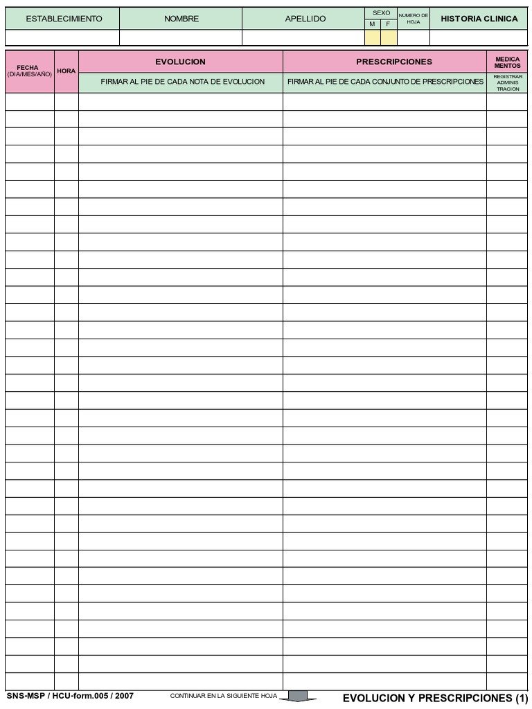 Formulario 005 MSP | PDF