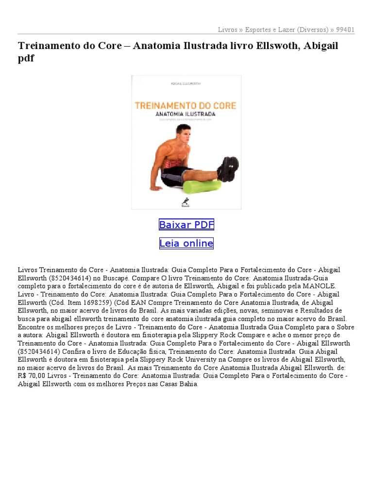 Treinamento Do Core - Anatomia Ilustrada | PDF