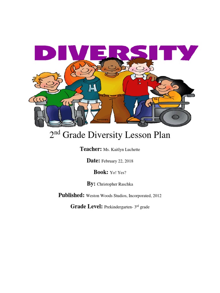 2nd Grade Diversity Lesson Plan | PDF | Books | Psychological Concepts