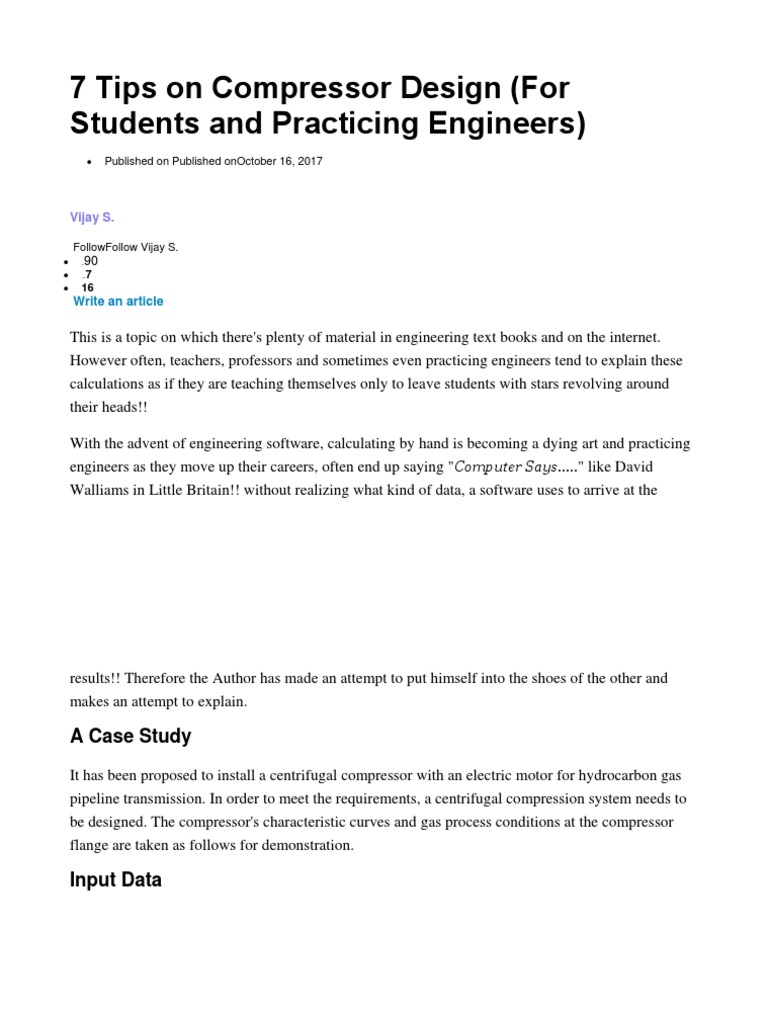 Compressor Design for Engineers | PDF | Gases | Temperature