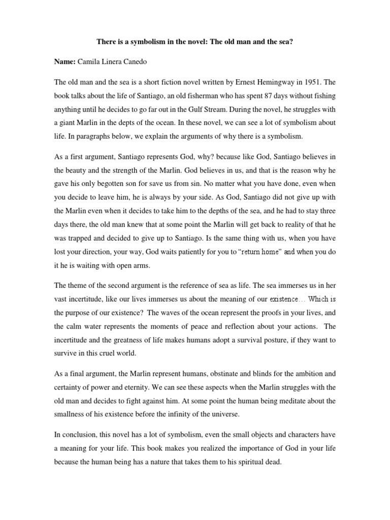 Symbolism The Old Man and The Sea | PDF