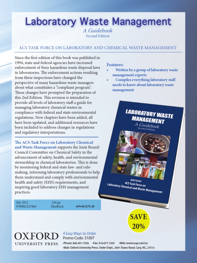Waste Management Flyer | PDF | Laboratories | Safety