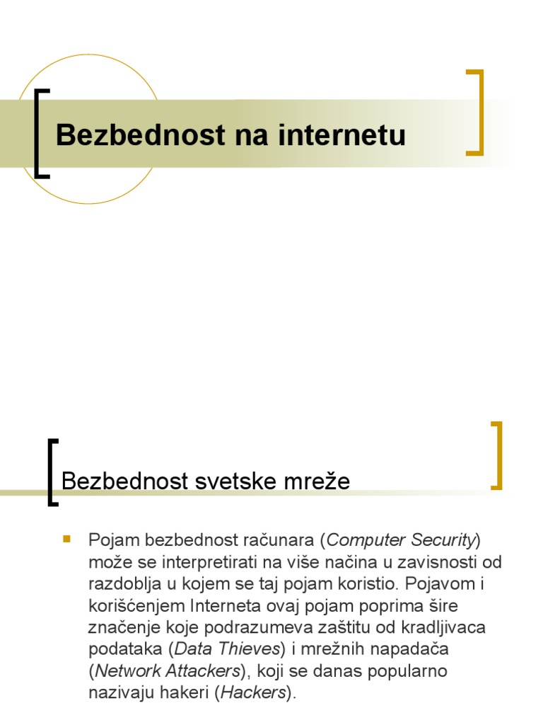 Bezbednost Na Internetu | PDF