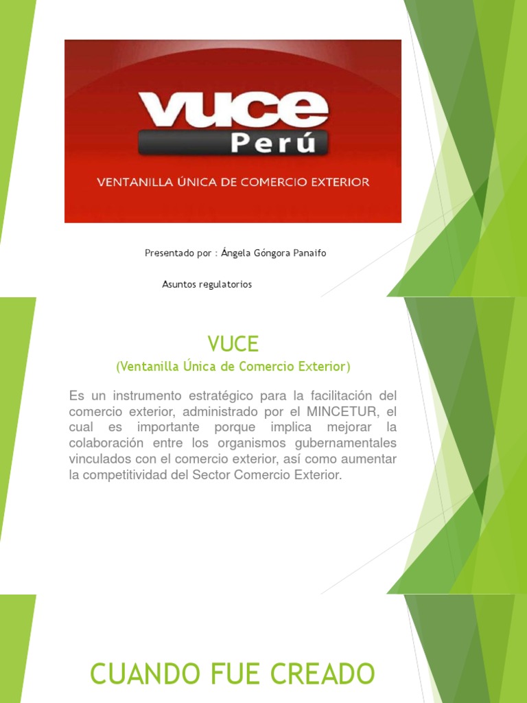 VUCE | PDF | El comercio internacional | Perú