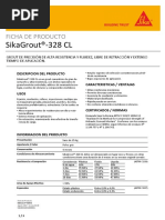 Sika Grout PDS Ficha Tecnica | PDF | Hormigón | Agua