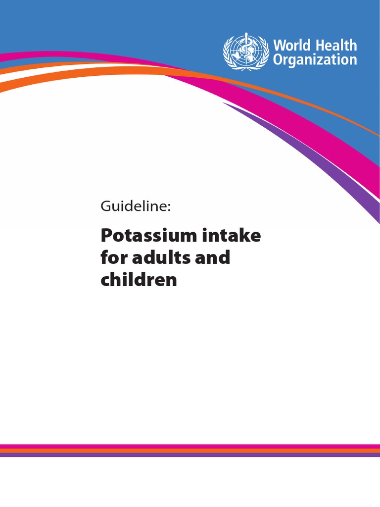 Potassium Intake Printversion | PDF | Hypertension | Cardiovascular ...