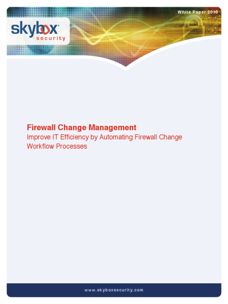 Firewall Change Management | PDF | Computer Security | Security