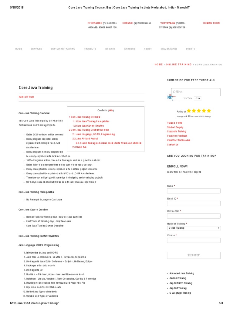 Core Java | PDF | Java (Programming Language) | Variable (Computer Science)