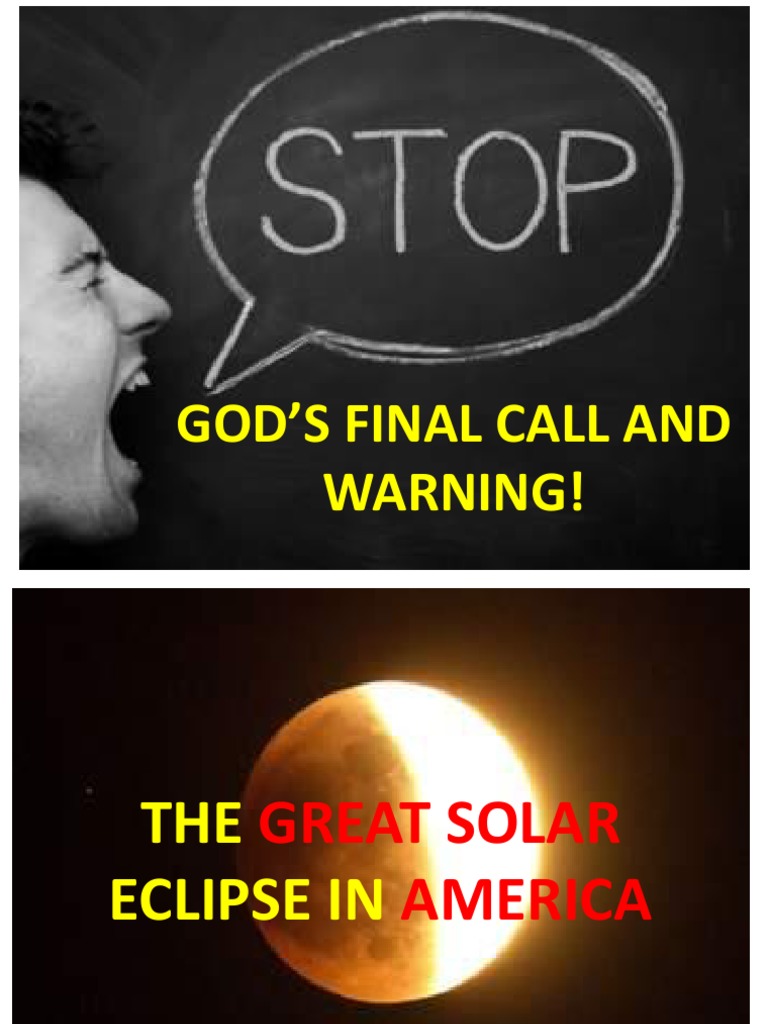 God's Final Call and Warning | PDF | Jonah | Eclipse