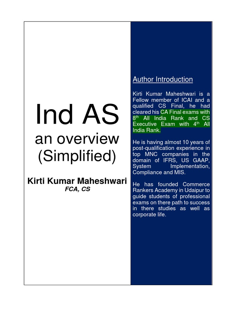 Ind AS: An Overview (Simplified) | PDF | Deferred Tax | International ...