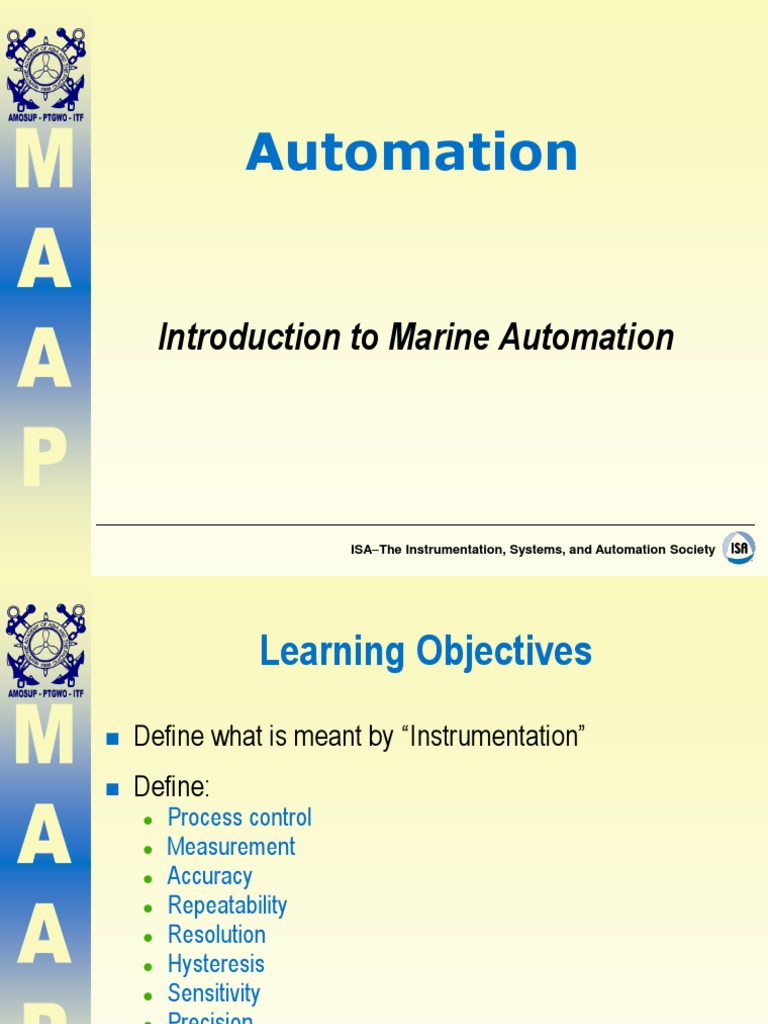 Introduction to Marine Automation | PDF | Instrumentation | Automation