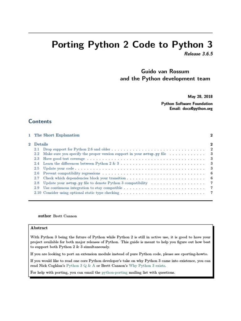 Howto Pyporting PDF | Download Free PDF | Python (Programming Language ...